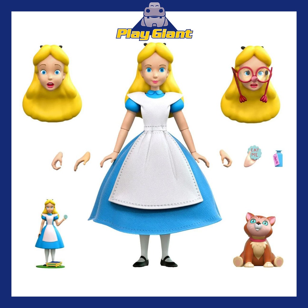 Super7 Disney Ultimates Alice in Wonderland Alice Action Figure ...