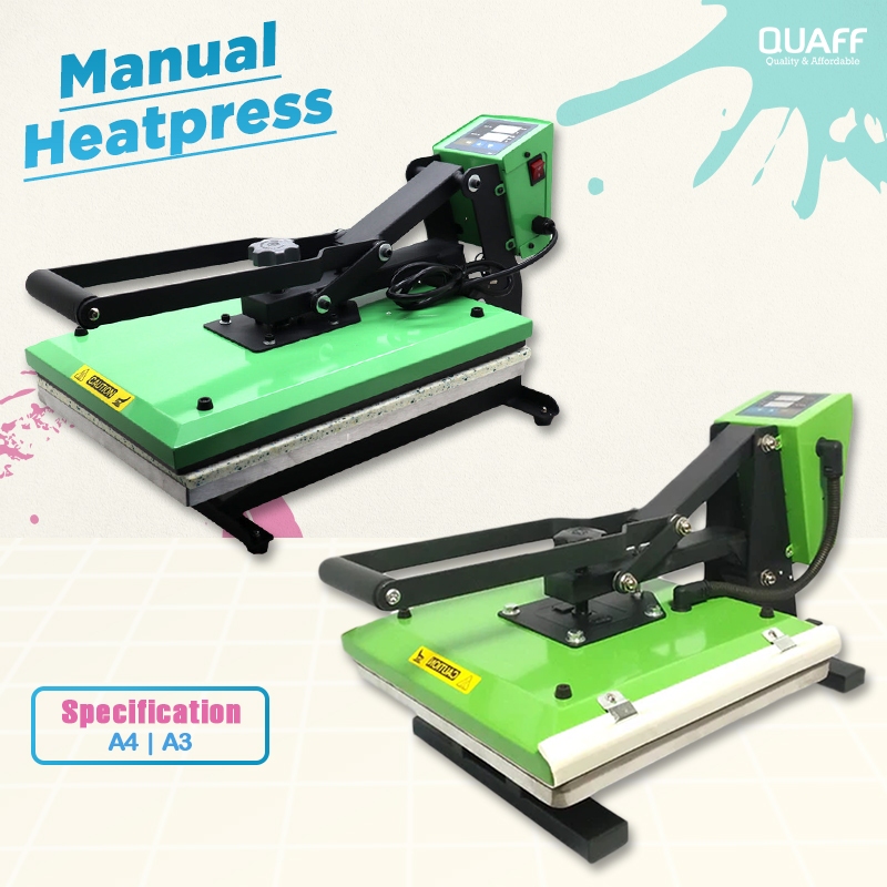 QUAFF Heat Press Machine Clam Type Heavy Duty A4-A3 Size | Shopee ...