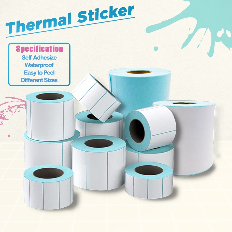 Waterproof Thermal Sticker for Waybill Label and Sticker (Plain White ...