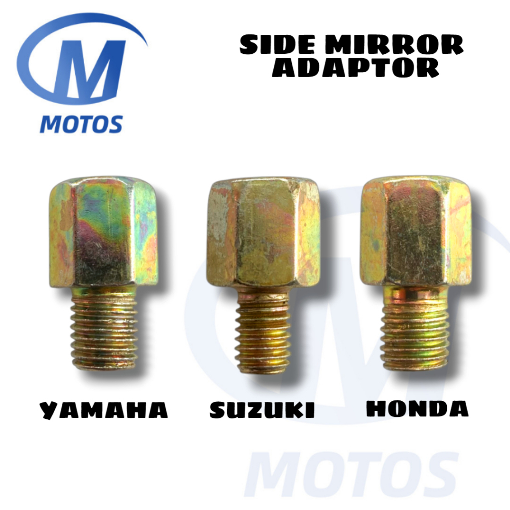 Motosph Motorcycle Side Mirror Adapter Bolts Screw Metal Reverse ...