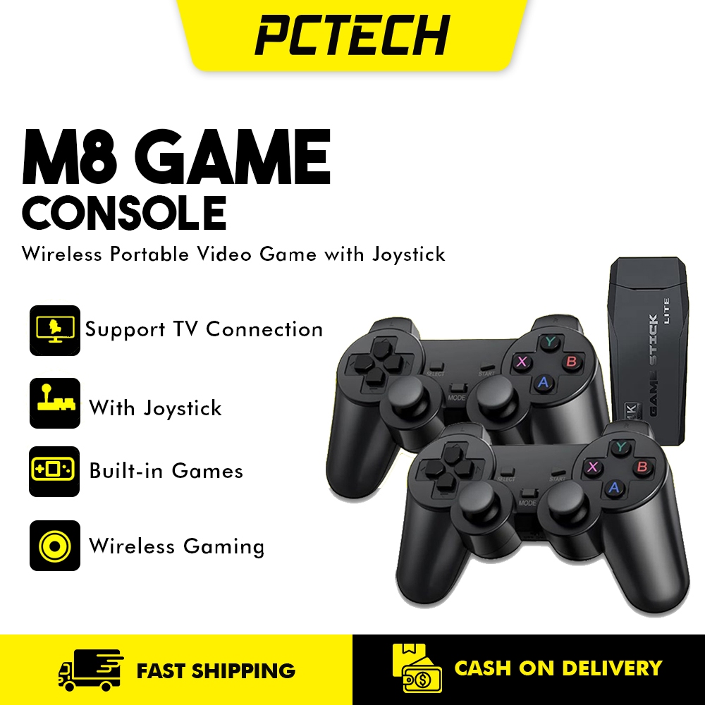 M8 20000+ Games Gaming Stick Wireless Video Game Console Retro TV Games ...