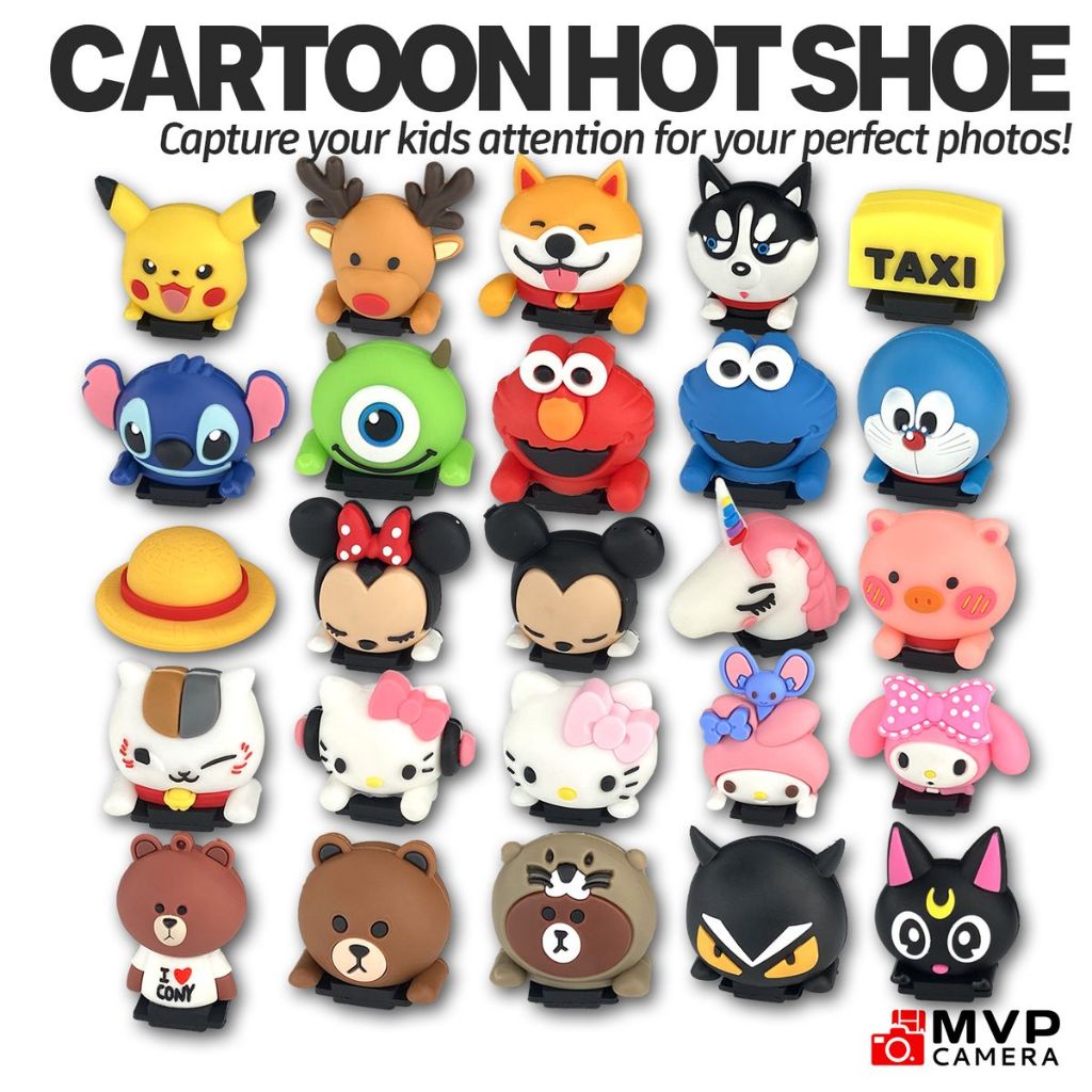 Cartoon Hot Shoe Hotshoe Cover Stitch Pickachu Elmo Cookie Monster ...