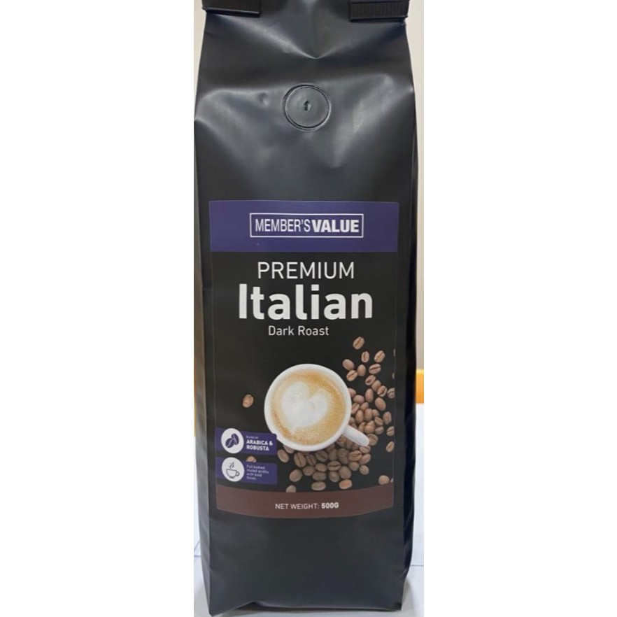 Member's Value Premium Italian Dark Roast Coffee 500g | Shopee Philippines