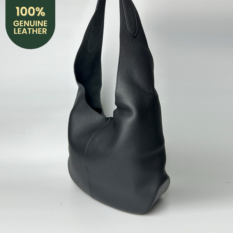 Ross in Black | Hobo/Tote/Laptop Bag | Sobien 100% Genuine Leather ...