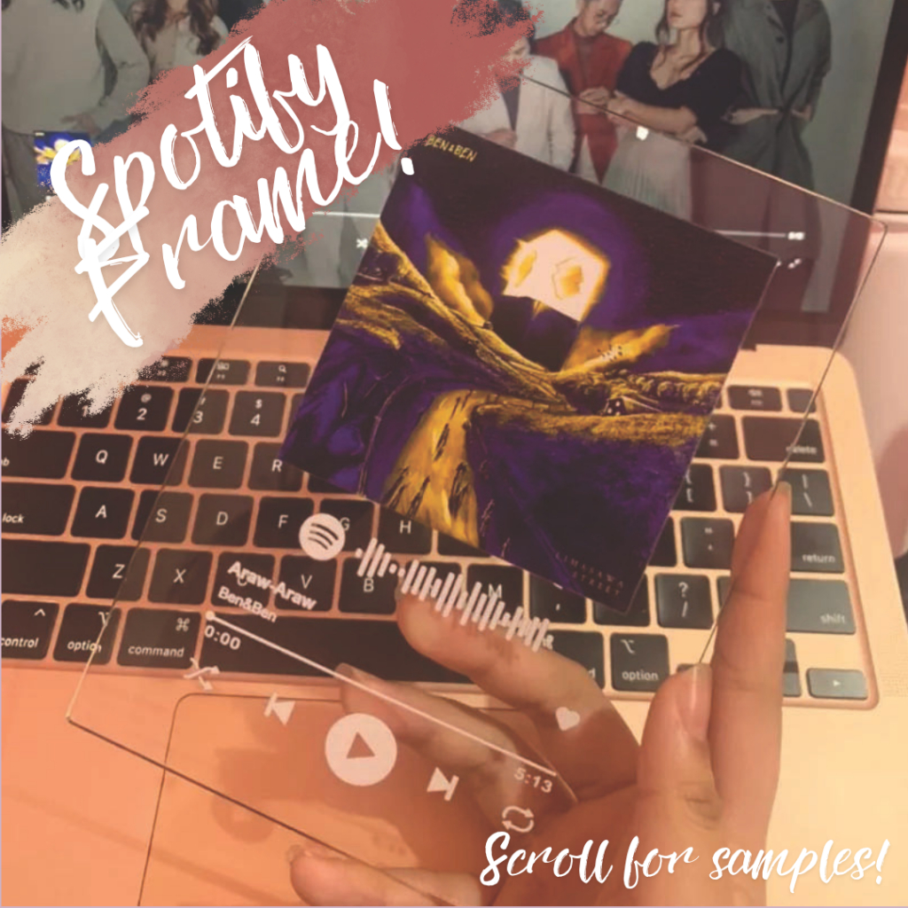 Customize Personalize Acrylic Spotify plaque frame decoration scannable ...