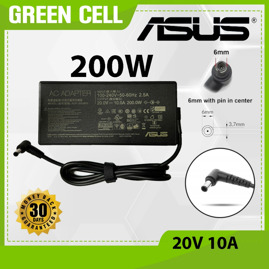 200W Asus Laptop Charger 20V 10A ROG Zephyrus G15 GA503 GA503QR GA503QS ...