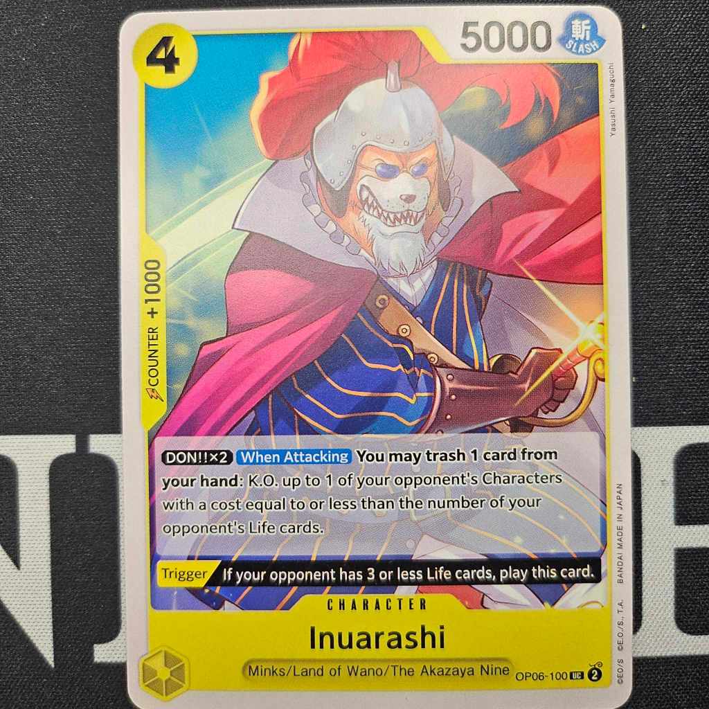 One Piece TCG [ENGLISH] OP06-100 UC Inuarashi [ENGLISH VERSION] | Shopee Philippines