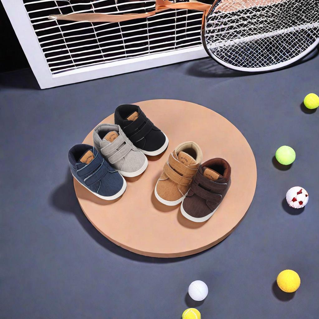 Baby Boys Girls High Top Sneakers Soft Soles Anti Skid Infant Ankle ...