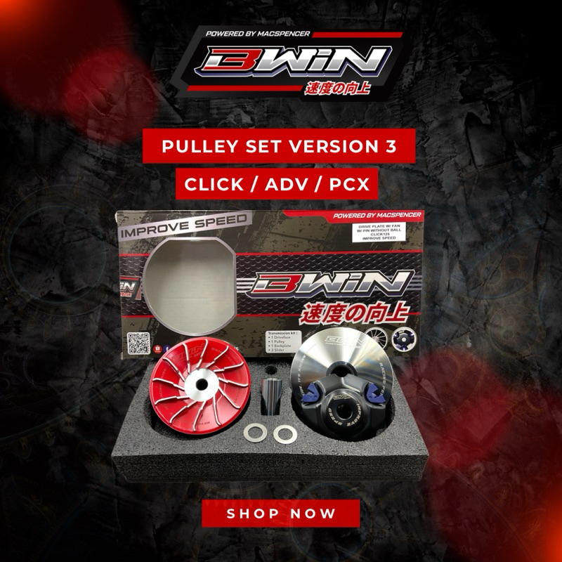 BWIN RACING PULLEY SET FOR CLICK 125/150 | ADV | PCX VERSION 3 | Shopee ...