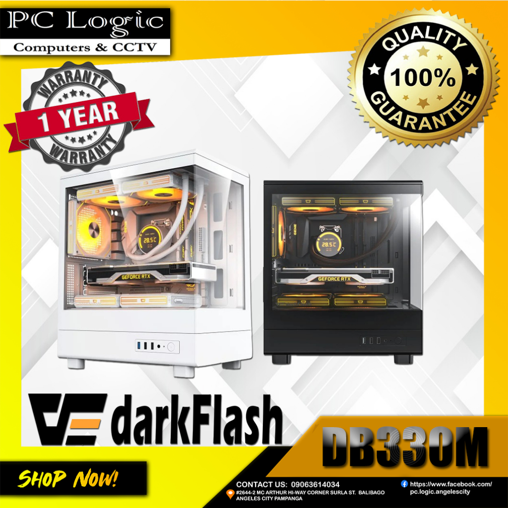 DB330M PANORAMIC CASE MATX,MITX I SUPPORT 240MM LIQUID COOLAER & 180MM ...