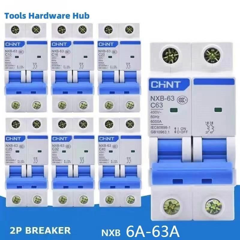 CHINT Electric Circuit Breaker NXB-C63/2P (16A-63A) | Shopee Philippines