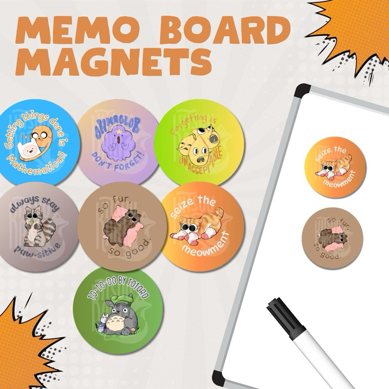 KitsuuKats & Adventure Time Memo Board Magnets | Krafts by KitsuuKart ...