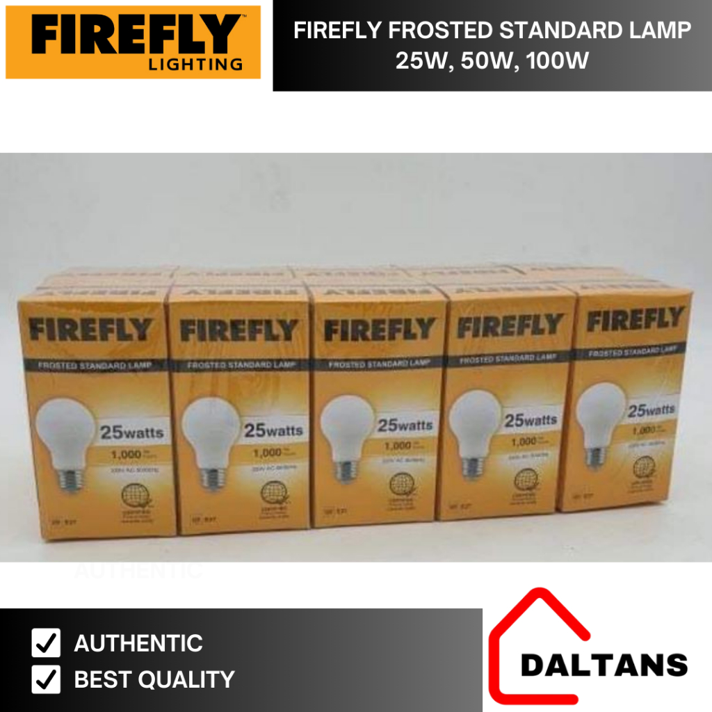 FROSTED STANDARD LAMP FIREFLY 25W, 50W, 100W | Shopee Philippines