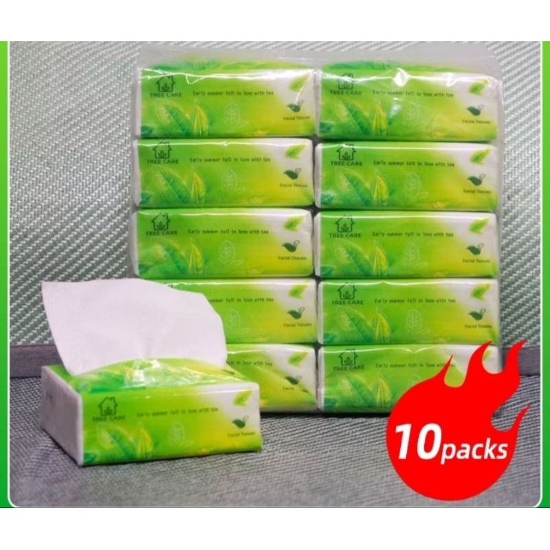 10 Packs Facial Tissue Paper 4ply Multipurpose Tissue Paper Towel ...