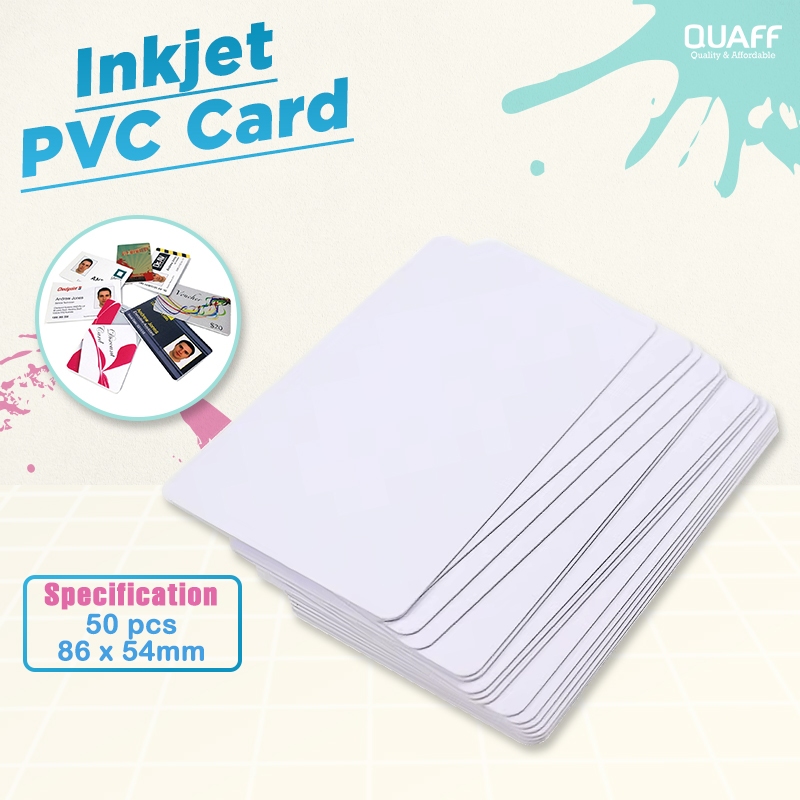 50pcs Quaff PVC Pre-cut Cards for Direct Printing ID Cards | Shopee ...