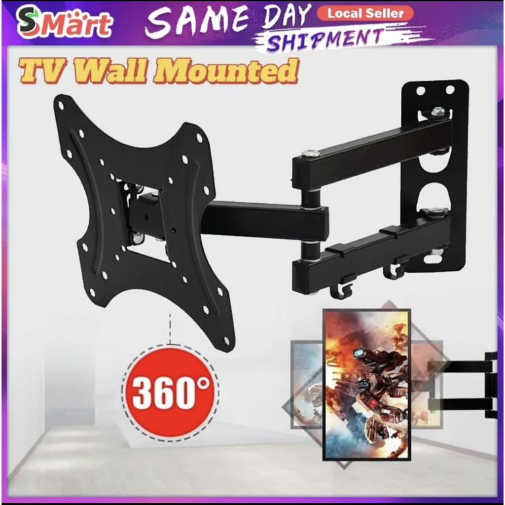 Retractable Ty Wall Bracket Wall MountStand Adiustable Arm for 14 ...