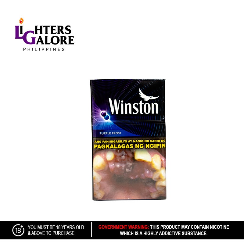 Lighters Galore- WINSTON PURPLE FROST ( PACK ) | Shopee Philippines