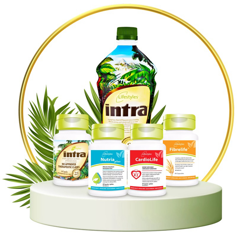 INTRA Juice, Intra Capsule, Nutria, Cardiolife, Fibrelife Botanical ...