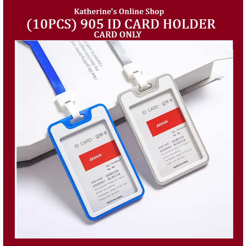 (10PCS) 905 ID CASE ID CARD ID HOLDER Double-sided Staff Work Card ...