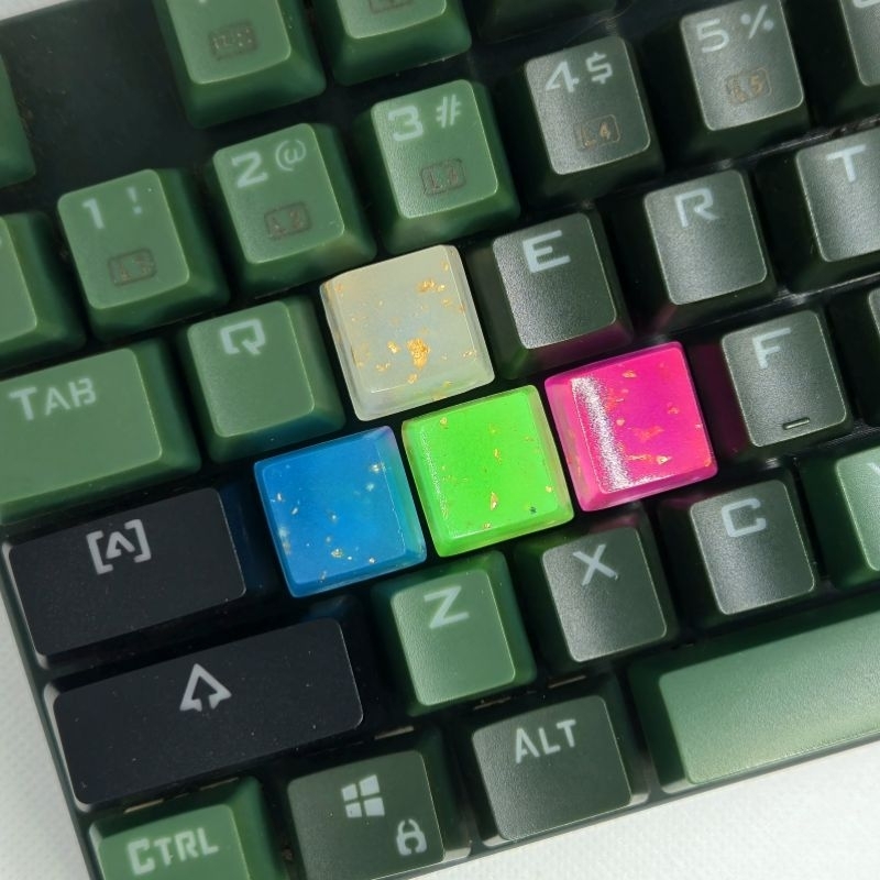 Keycap Resin | Glow in the Dark | REG KEYCAP, CTRL, ALT, TAB | Keyboard ...