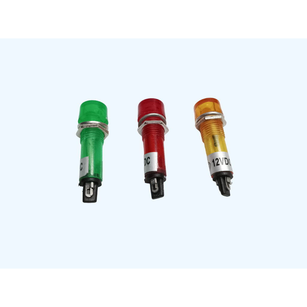 PC PO PILOT BULB 220V CIRCLE HEAD 10mm 2-PIN (1-PC per ORDER), SIGNAL ...