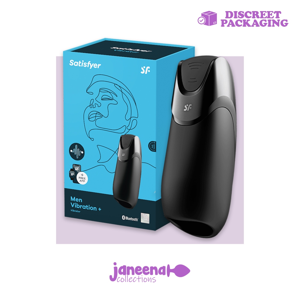 Janeena Satisfyer Men Vibration+ Connect App-Controlled Long Distance ...