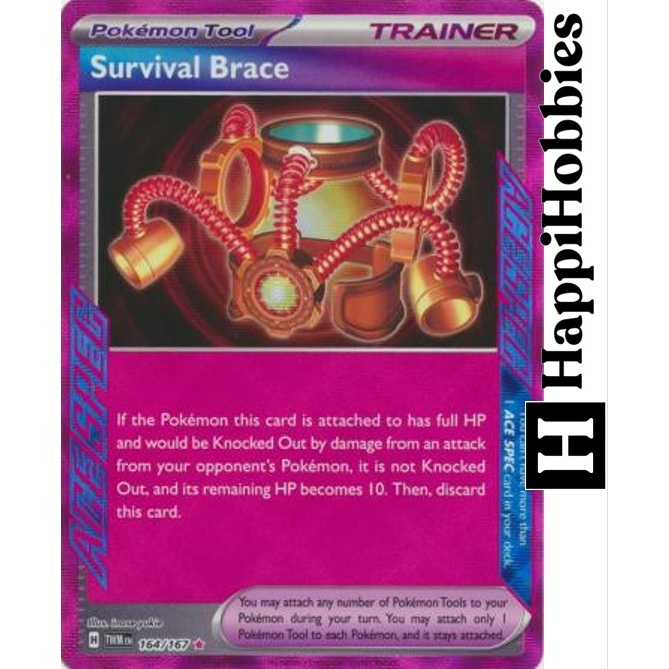Survival Brace - 164/167 - Ace Rare | POKEMON TCG: Twilight Masquerade ...