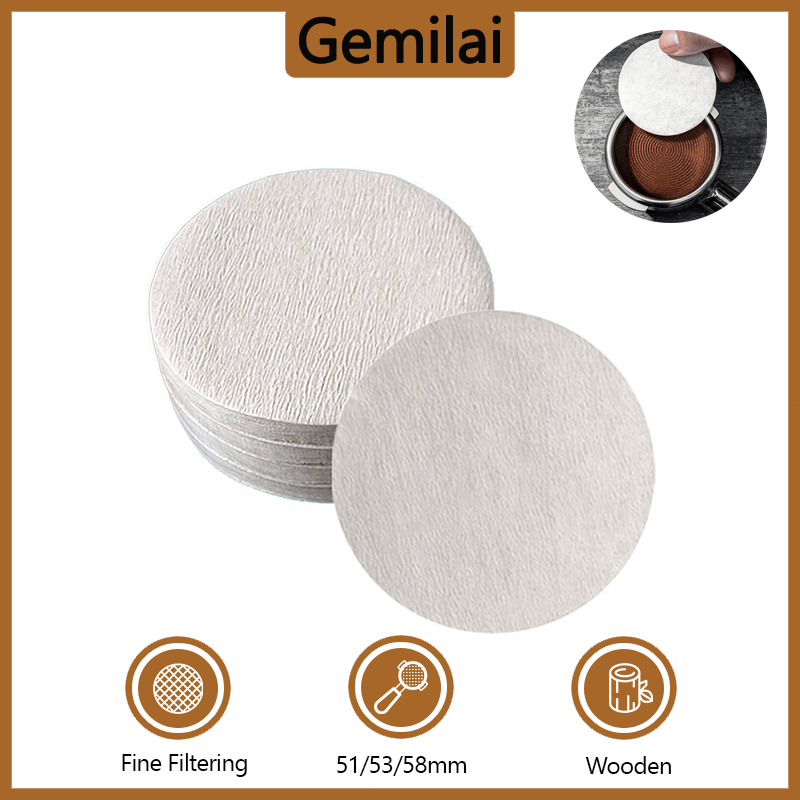 51/53/58mm Coffee Filter Paper Portafilter Basket Round Coffee Maker ...