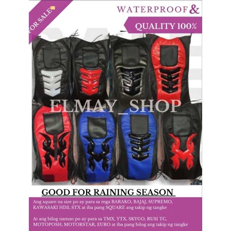 WATERPROOF Tank Cover for Tmx, Supremo, Rusi tc, Barako, Bajaj, Skygo ...