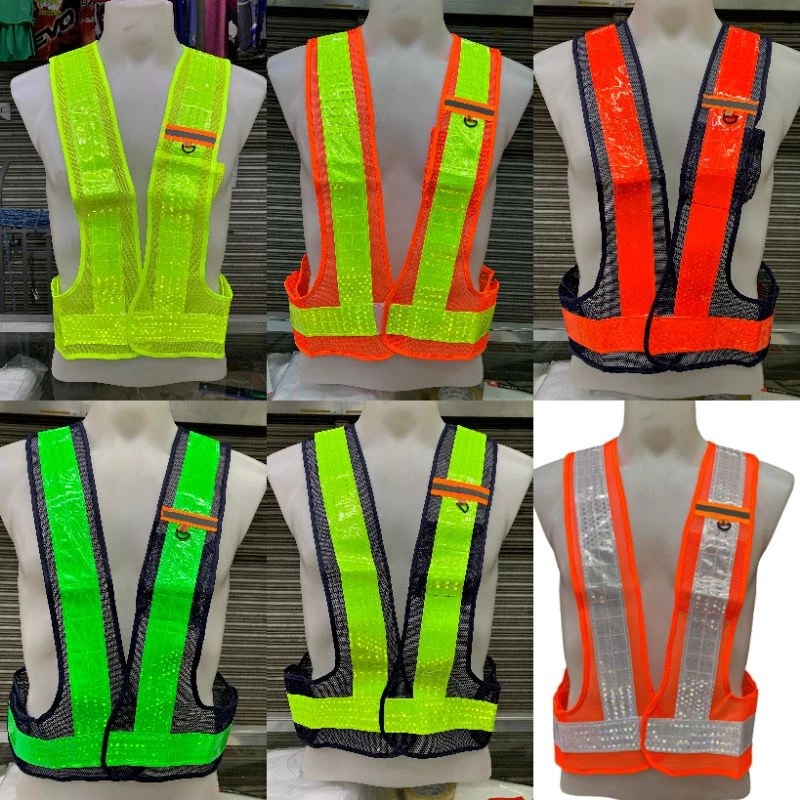 Reflectorized vest makapal with ID holder Reflective safety Vest High ...