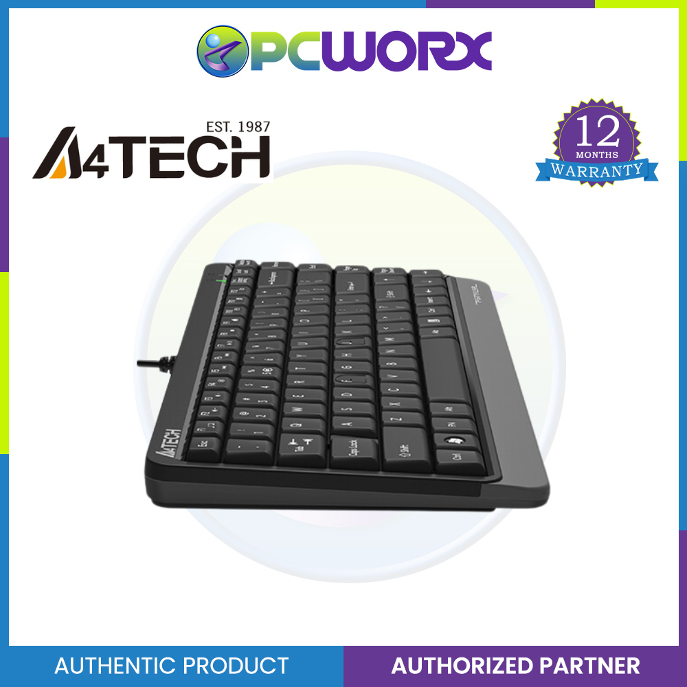 A4tech FKS-11 Fstyler A-Shape Mini Keyboard Grey | A4tech Compact Keyboard | Shopee Philippines