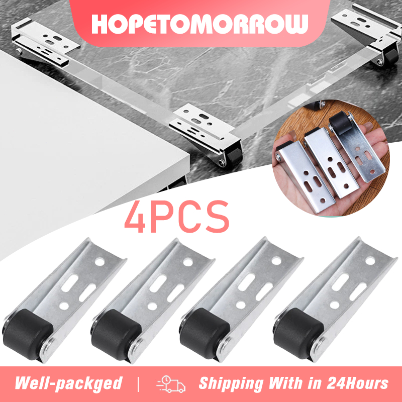 4pcs Gate Caster Door Support Moving Wheels for Sliding Door Furniture ...
