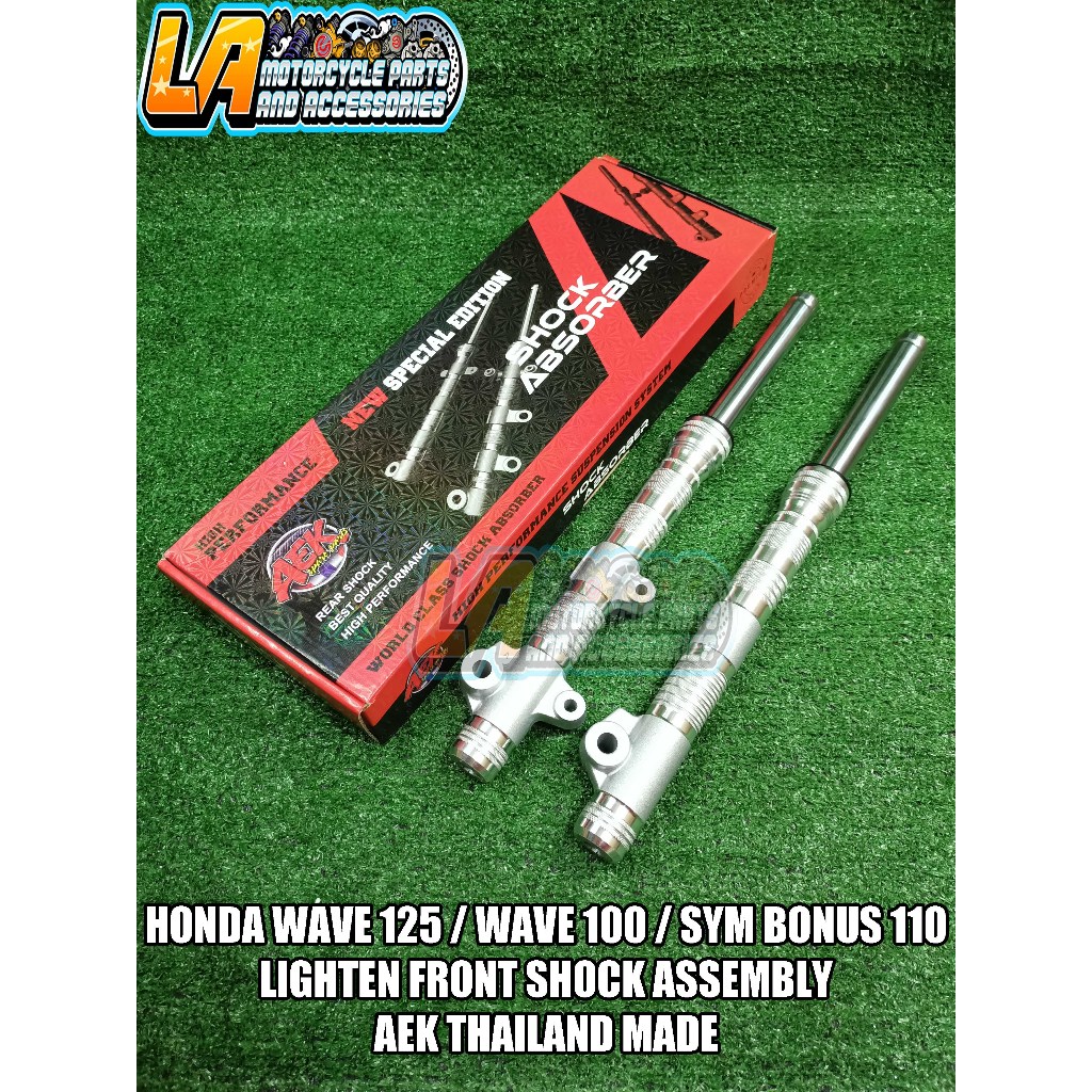 HONDA WAVE 125 / WAVE 100 / SYM BONUS 110 AEK LIGHTEN FRONT SHOCK ...