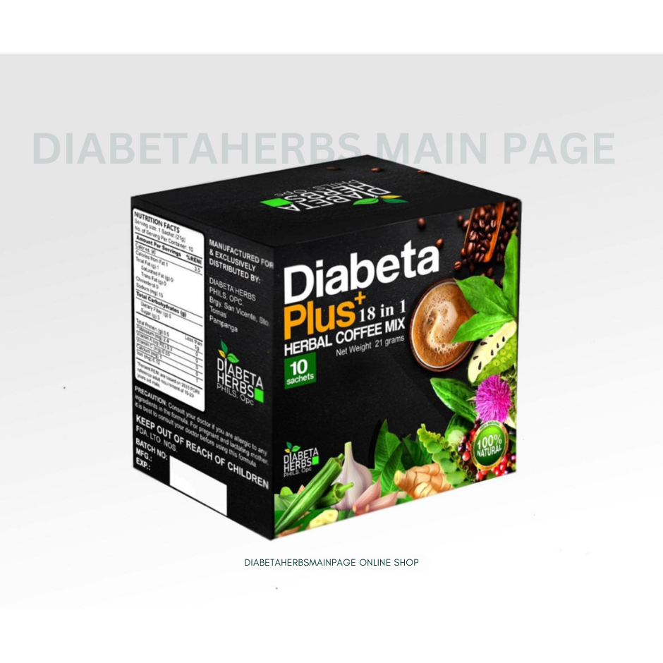 TOP 1 HERB COFFEE BEST SELLER! DIABETA PLUS 18 IN 1 HERBAL COFFEE MIX ...