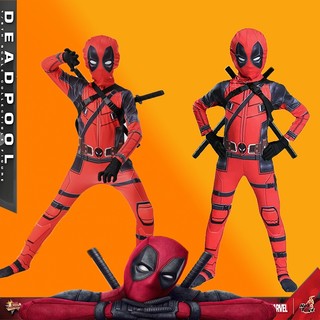 Deadpool Costume For Kids with Mask for Kids Child Deadpool Bodysuit ...