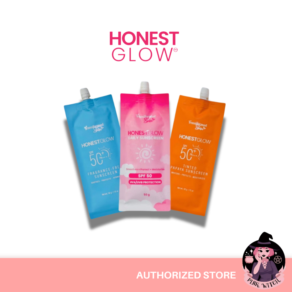 Honest Glow Tinted Papaya or Daily Sunscreen SPF50 PA+++ 50ml or Fairy ...