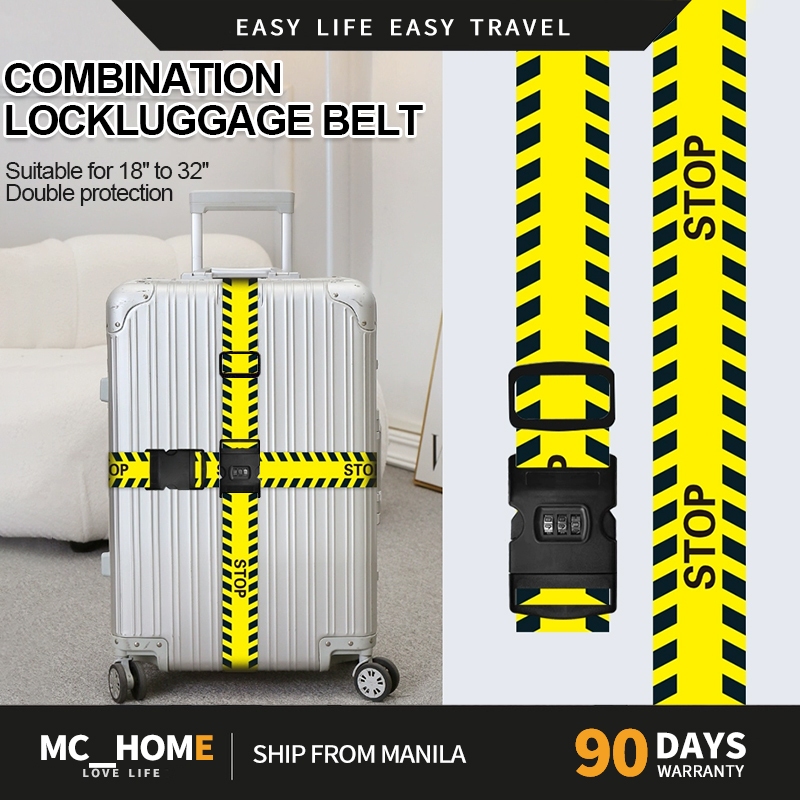 MC Luggage Straps with Double Locks Password Travel Travel Adjustable ...