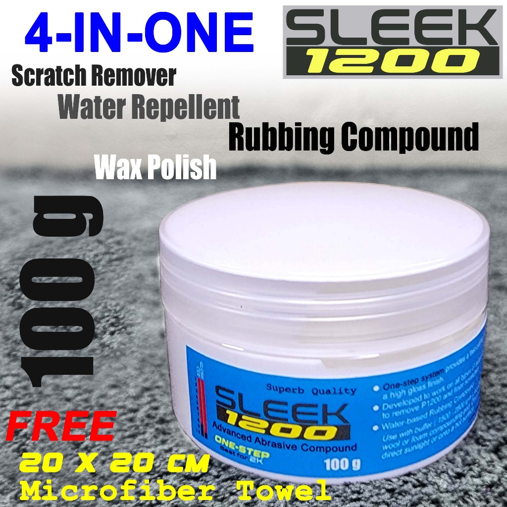 Sleek 1200 Polishing Compound – 100g | 4-in-1 | Fast Cut & High Gloss ...