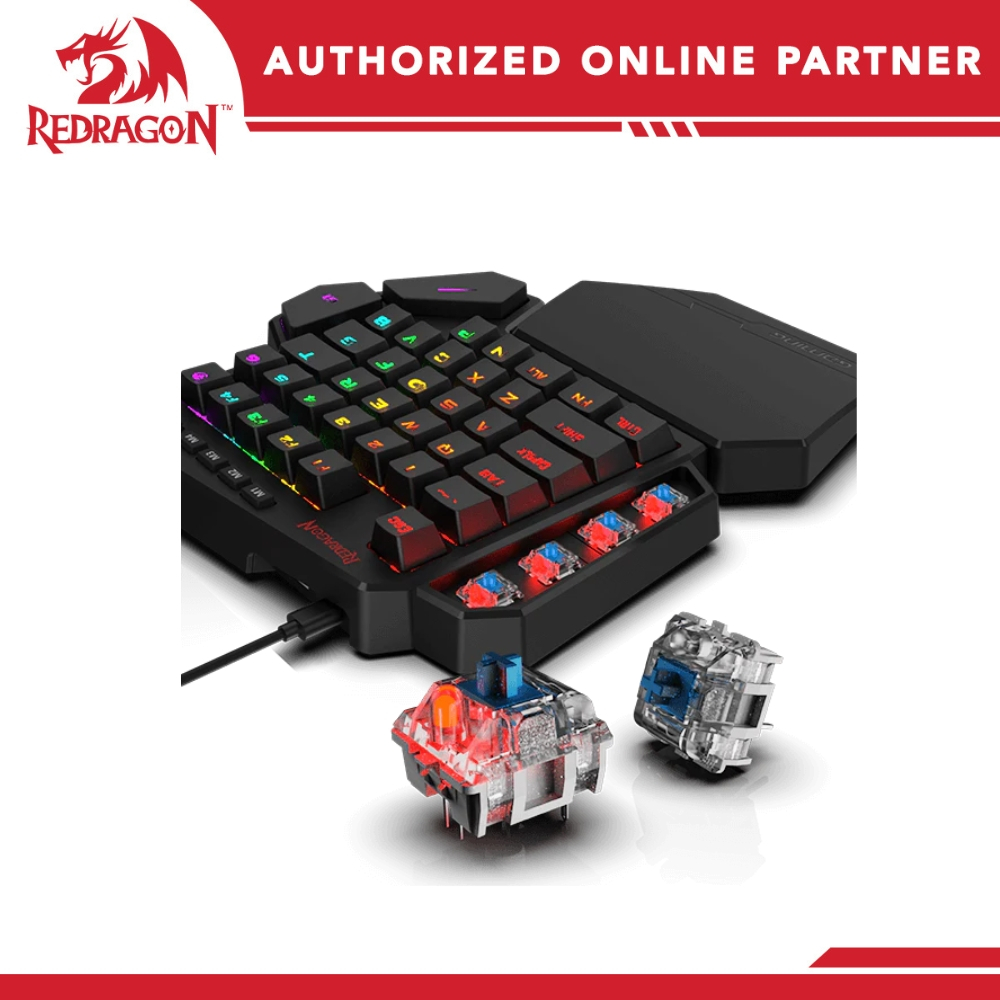 Redragon K585 Diti RGB Mechanical one handed Gaming Keypad | Shopee ...