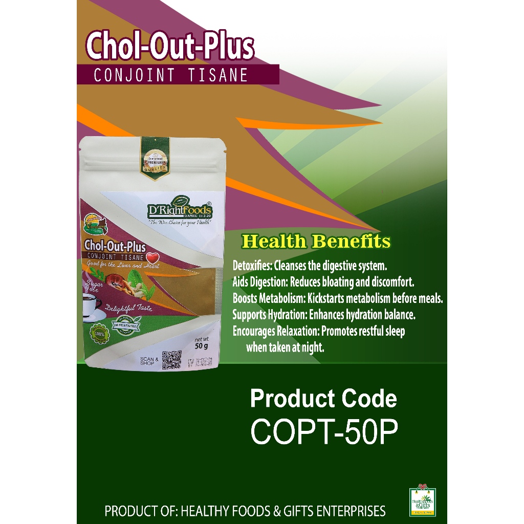 Chol-Out-Plus Conjoint Tisane / 50 grams / Natural Herbal Powder ...