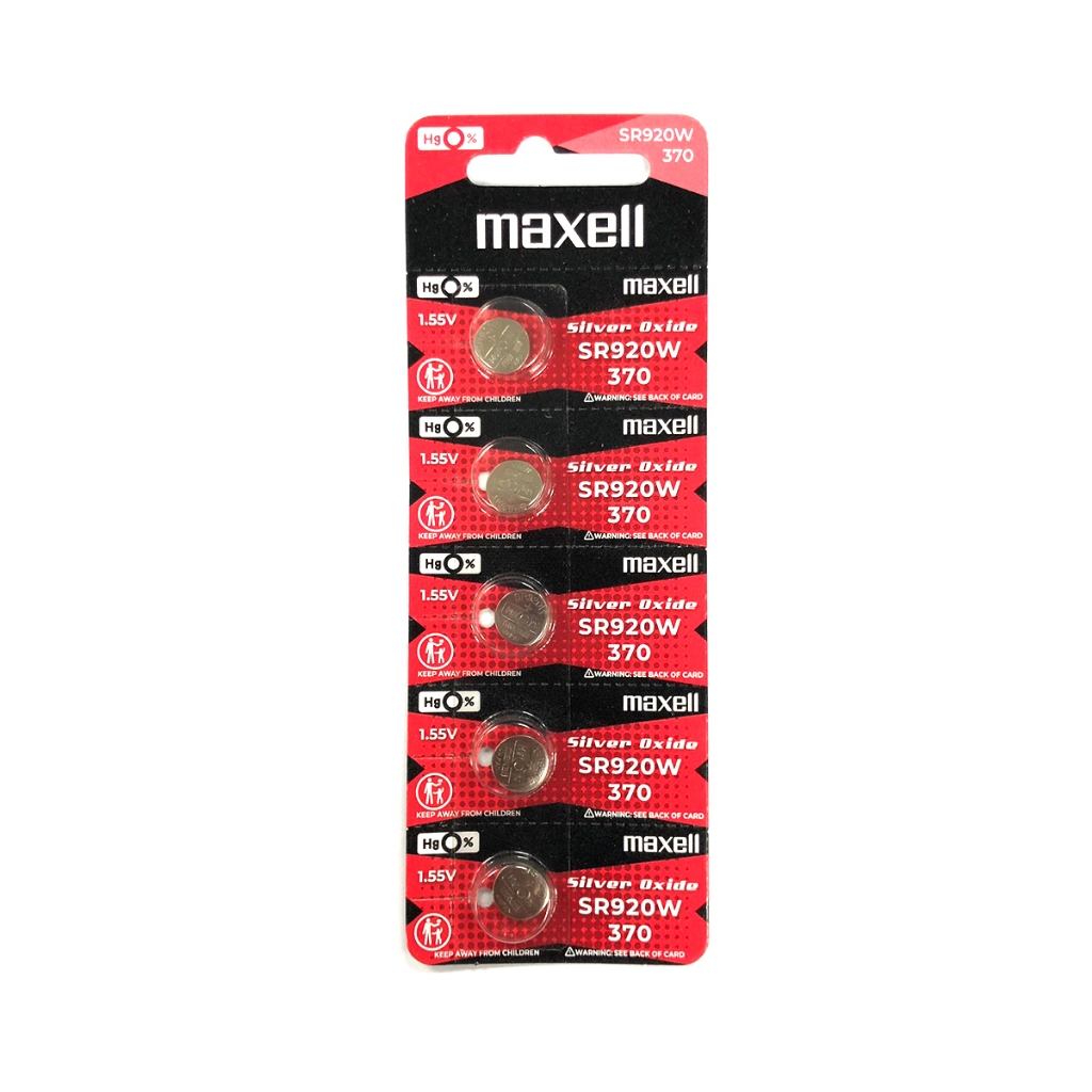 Maxell SR920W / 370 Silver Oxide Battery Pack of 5pcs | Shopee Philippines