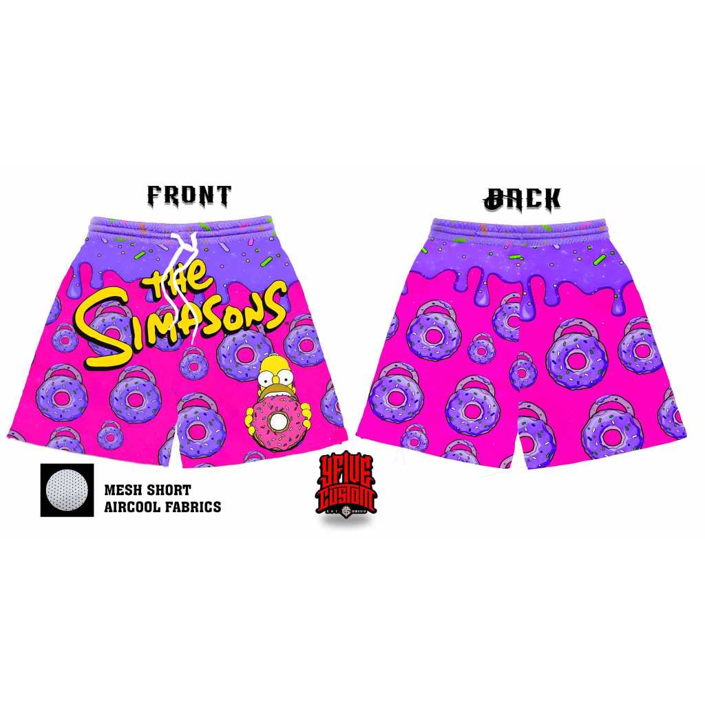 YFIVE MS50 AIRCOOL MESH SHORT W/ 2 SIDE POCKETS FULL SUBLIMATION ...