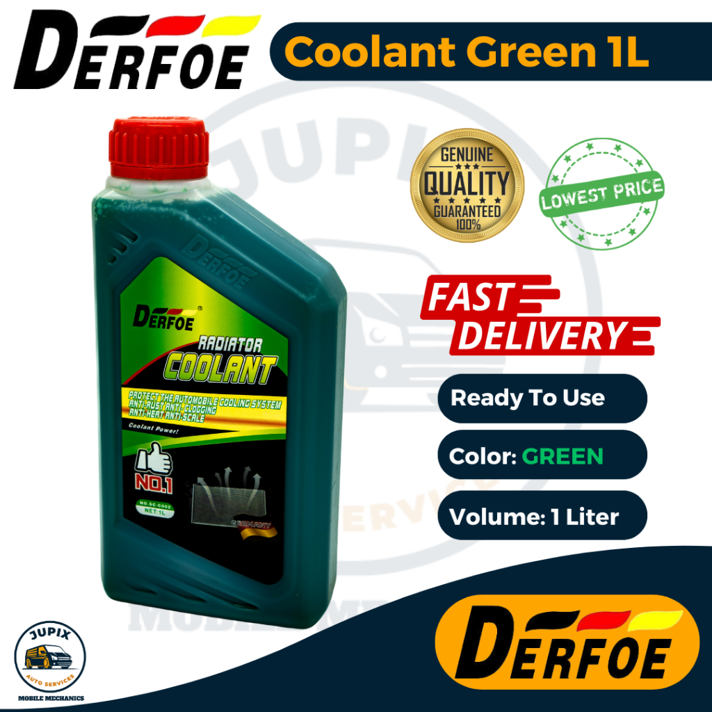 Derfoe Radiator Coolant Green 1L | Shopee Philippines