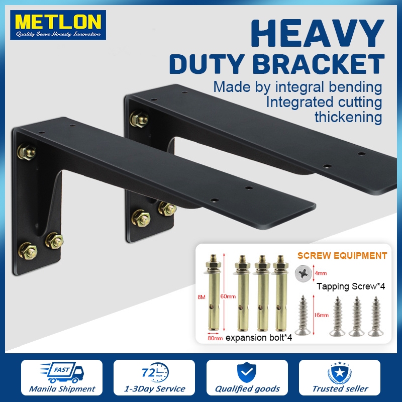 Heavy Duty Mantel Brackets Tripod Large Metal Shelf Wall Mounted ...