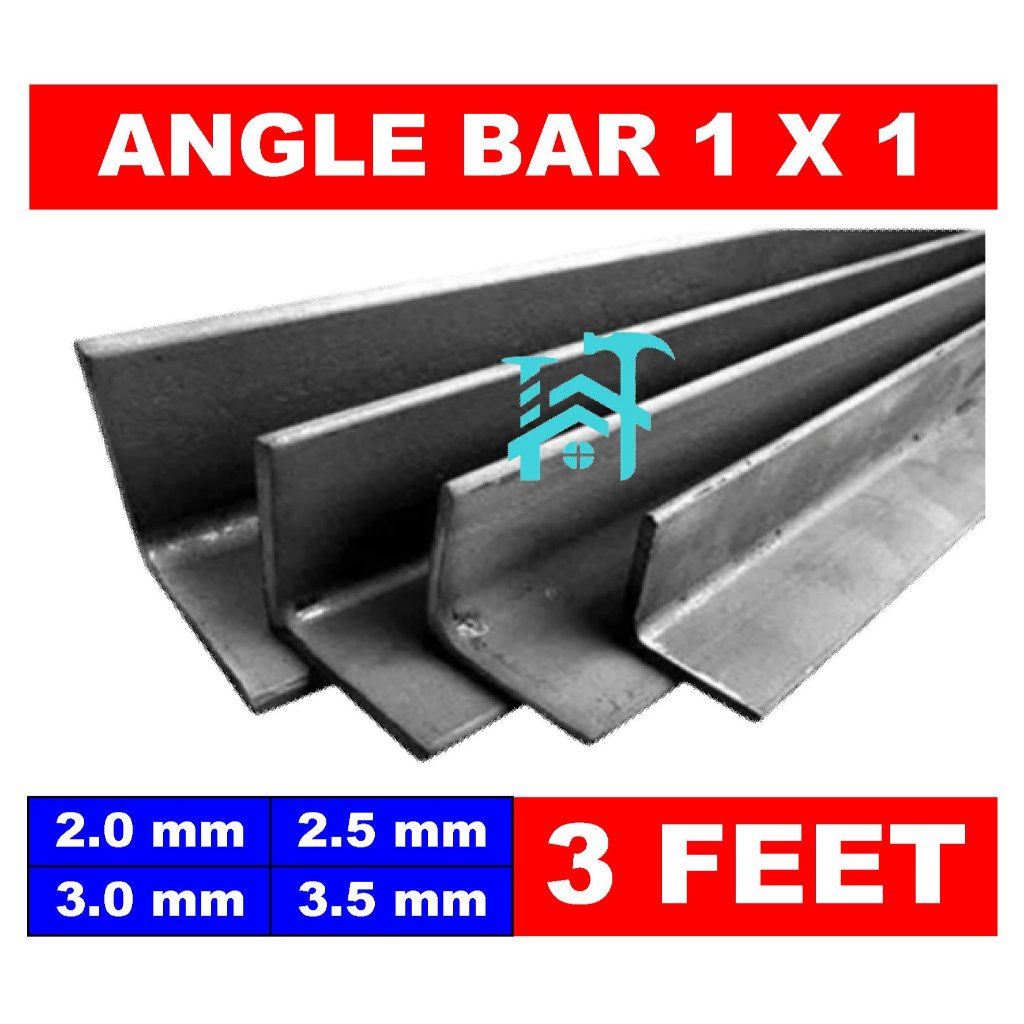 MILD STEEL ANGLE BAR 1 INCH WIDTH (3 FEET LONG) | Shopee Philippines