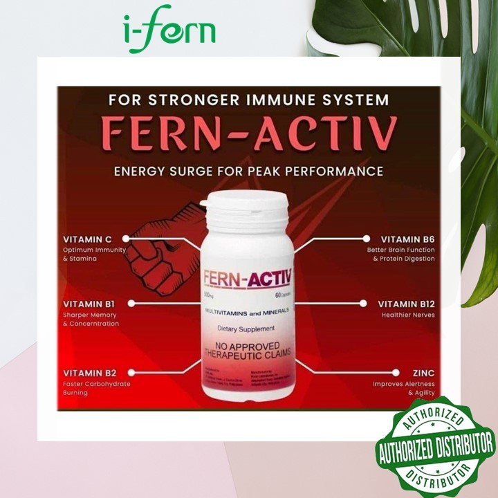 [AUTHORIZED DISTRIBUTOR] VITAMIN B COMPLEX FERN ACTIVE MULTIVITAMINS ...