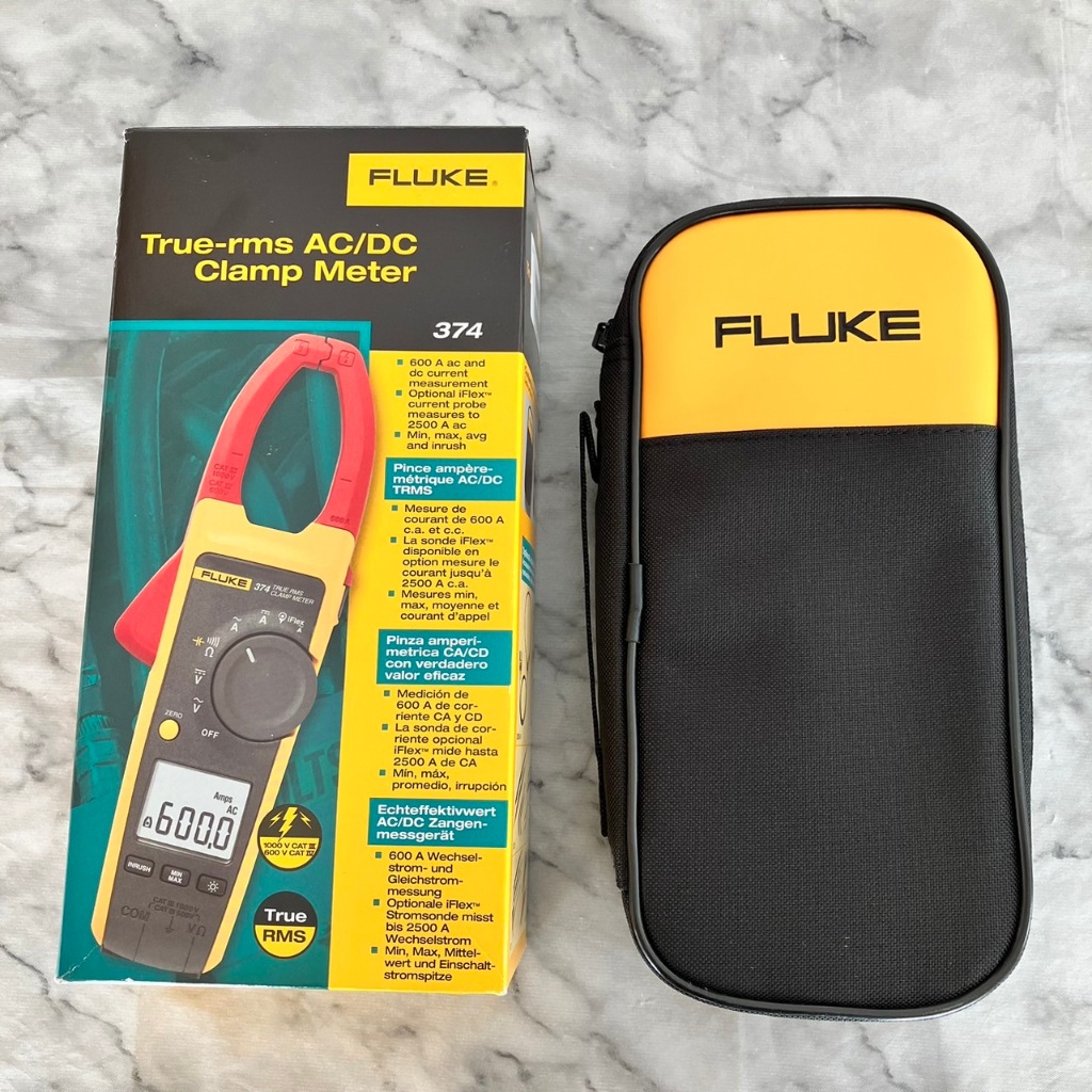 Fluke 374/375 Flexible Current Probe Compatible AC/DC Clamp Meter ...