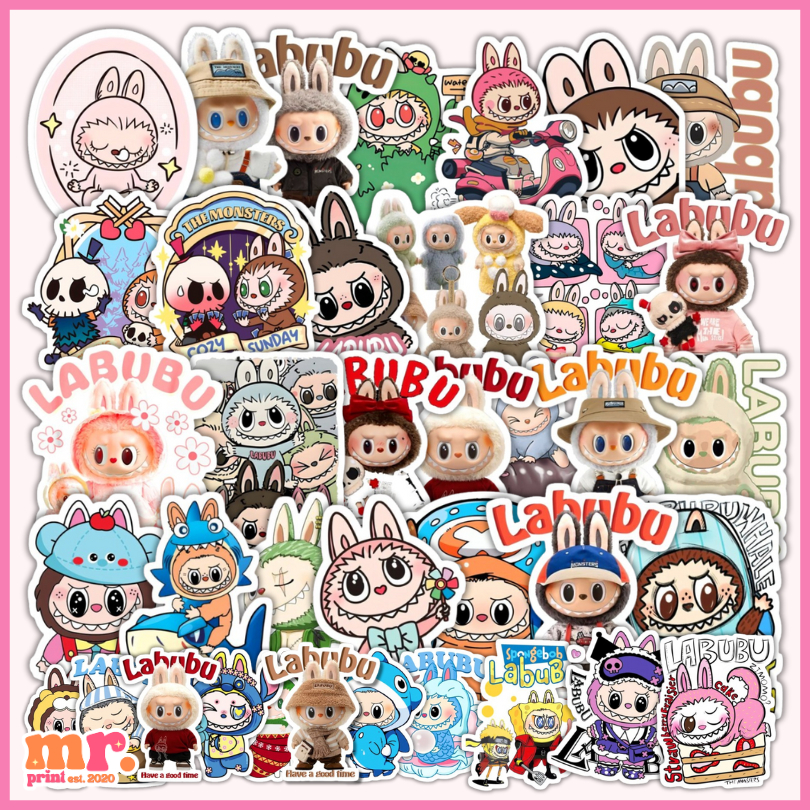 LABUBU VOL 1 WATERPROOF STICKERS CUTE POP MART LABUBU | Shopee Philippines