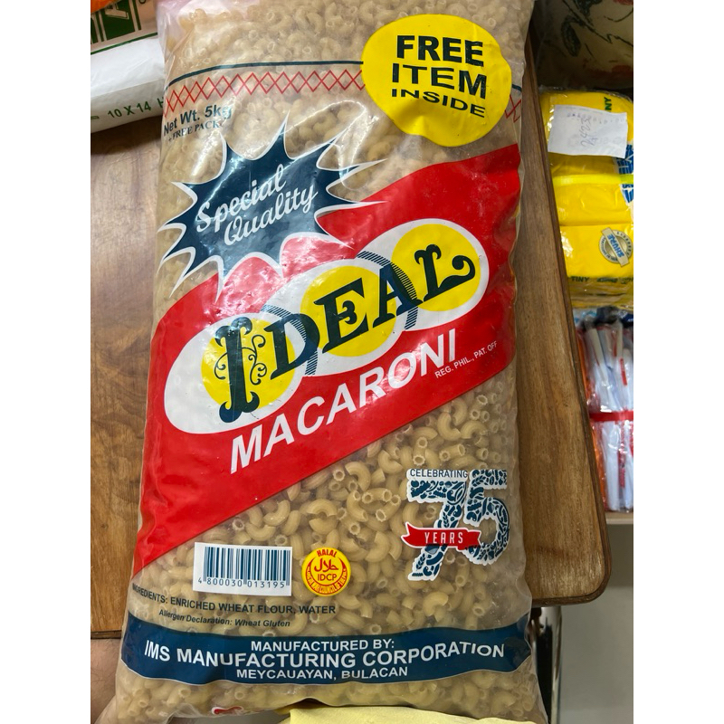 Ideal Macaroni 5kg Assorted Shape Halal Philippines | Shopee Philippines
