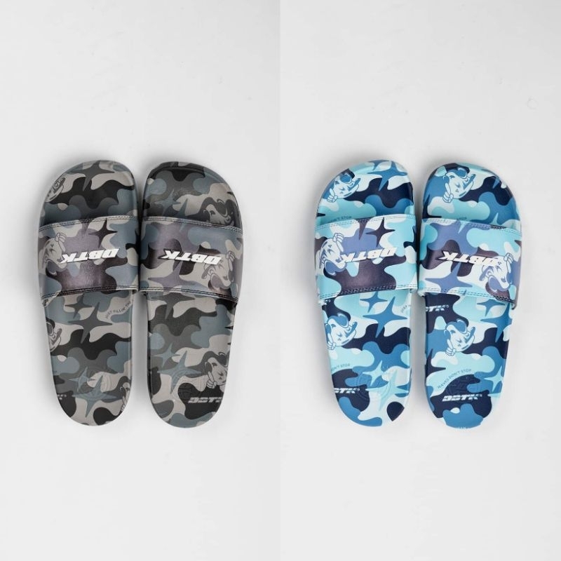 DBTK Burrow Camo Cipher Slides | Black, Blue | Wmns and Mens | Maico ...